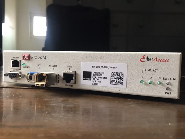 RAD ETX201A + SFP17AD LC-PC + SFP30 Ethernet EUR 150,00 - PicClick FR