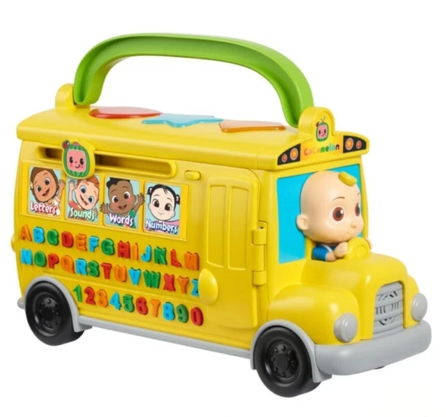COCOMELON MUSICAL LEARNING Bus Alphabet Shapes Sounds Numbers ...