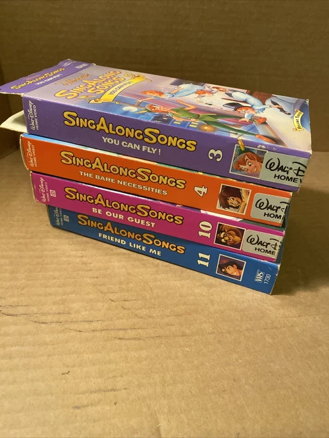 WALT DISNEY’S SING Along Songs vhs lot of 4 $15.70 - PicClick AU