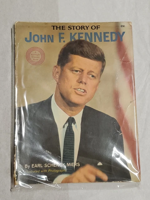 VINTAGE STORY OF John F. Kennedy Jfk Spotlight Wonder Book 1964 Earl ...