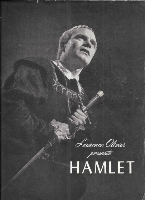 VINTAGE 1948 LAURENCE OLIVIER Presents HAMLET, Program, William Shakespeare £23.22 - PicClick UK