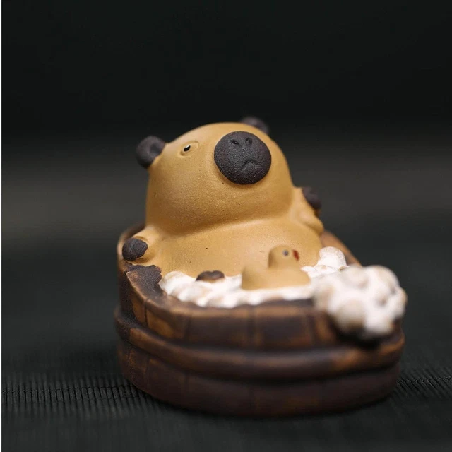 CAPYBARA MINI TEA Pet Pet Figurine Kung Fu Tea Pet Modèle pour le ...