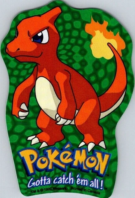 VINTAGE 1998 POKEMON Charmeleon Prismatic Vending Machine Sticker 3 1/2 ...