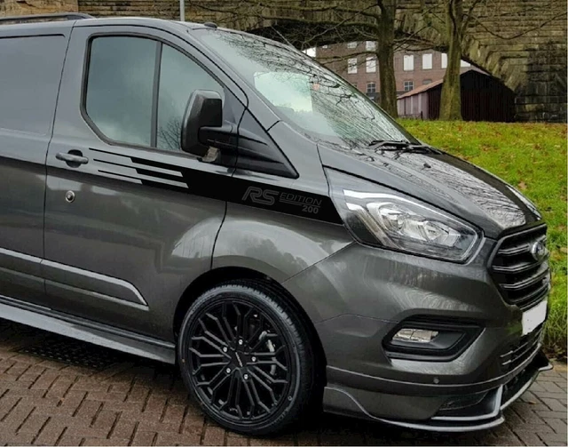 FORD TRANSIT CUSTOM Graphics Wing Bonnet and Rear Door Decals RS ...