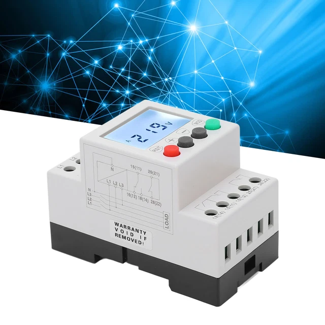 UNDERVOLTAGE PROTECTION RELAY Voltage Monitoring Relay 3 Phase 4 Wire ...