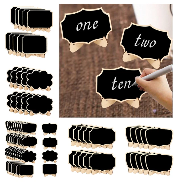 MINI MESSAGE BOARD Signs, Table Markers, Food Signage, £19.25 - PicClick UK