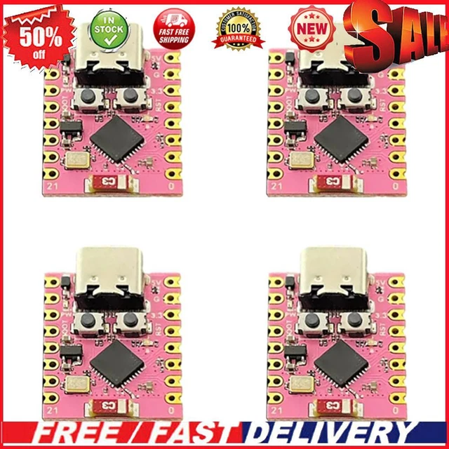 Esp32 C3 Dev Board 33 6v Power Supply Esp32 Supermini Low Power Pink £1474 Picclick Uk