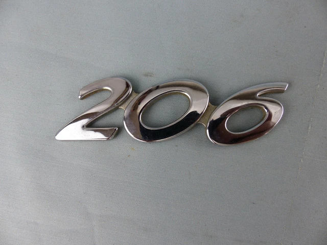 PEUGEOT 206 LOGO insigne emblème sigle monogramme hayon coffre en ...