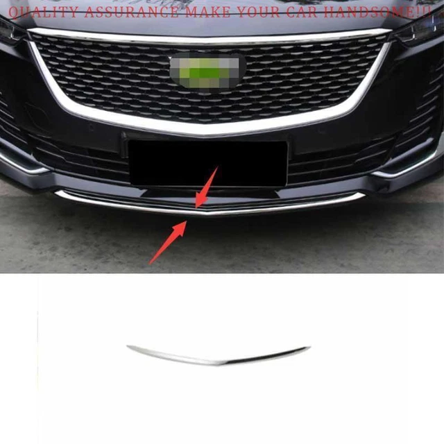 FOR CADILLAC CT5 2020~2024 Chrome Steel Front Bumper Grille Lower Strip ...