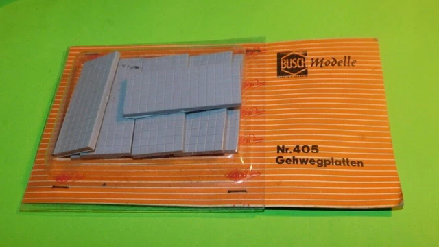 BUSCH MODELLE - N°405 Decor Plaque De Pavé Parterre Sol Rue Miniature ...