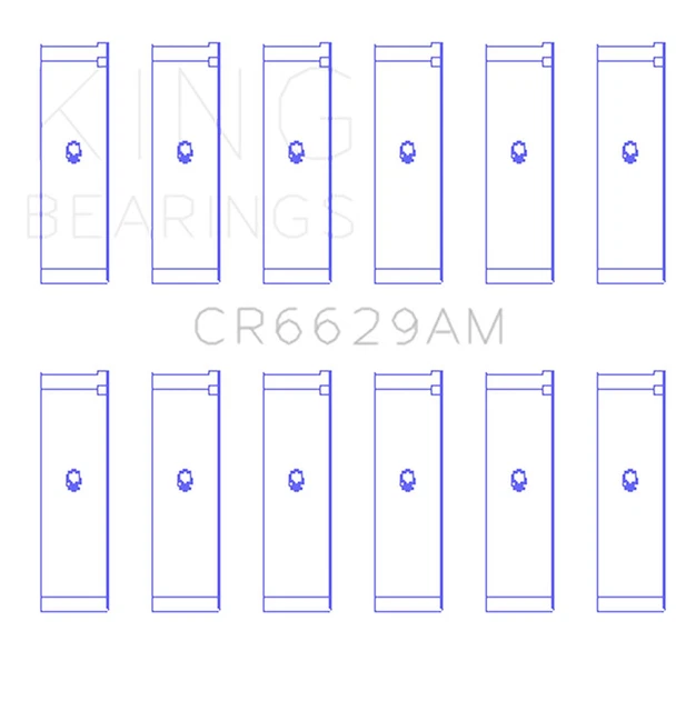 KING ENGINE BEARINGS Cr6629Am Connecting Rod Bearing Set For Mitsubishi 6G72 $62.67 - PicClick AU