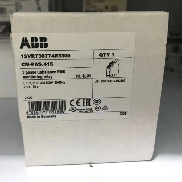 ONE NEW CM-PAS.41S Three-phase Monitoring Relay 2c/o 0,0.1-30s spot ...