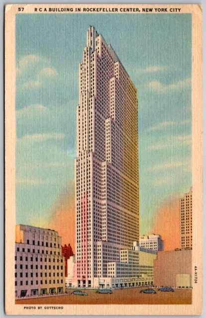 1956 RCA BUILDING Rockefeller Center New York,NY Vintage Postcard 2c ...
