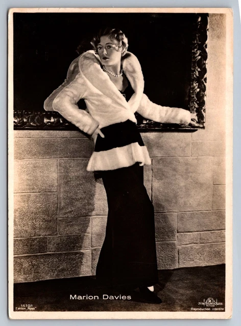POSTCARD RPPC ACTRESS Marion Davies Glamor Pose MGM Ross-Verlag ...