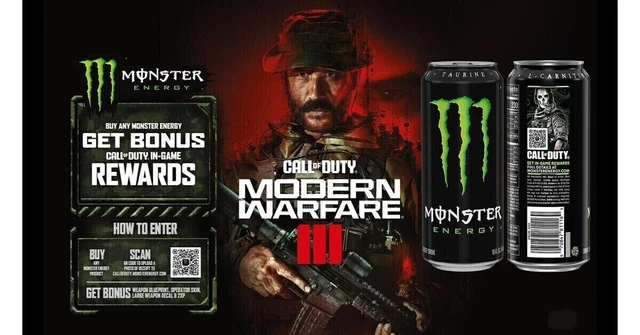 CALL OF DUTY Modern Warfare 3 Monster Energy Codes Skin COD MW3 EUR 1 ...