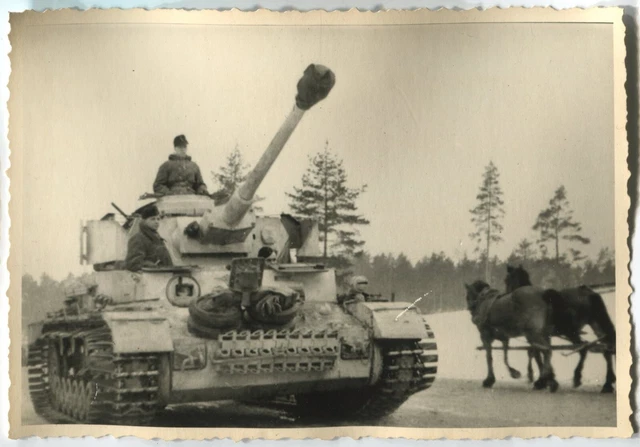 GERMAN WWII ARCHIVE Photo: Wehrmacht Panzer Iv Tank On A Road ...