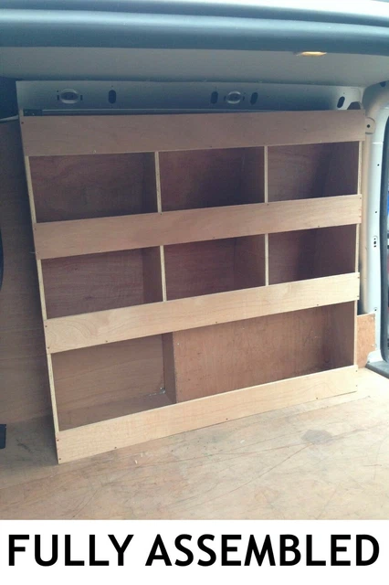 VW CADDY VAN Racking Plywood System With Dividers Shelving Unit Storage ...