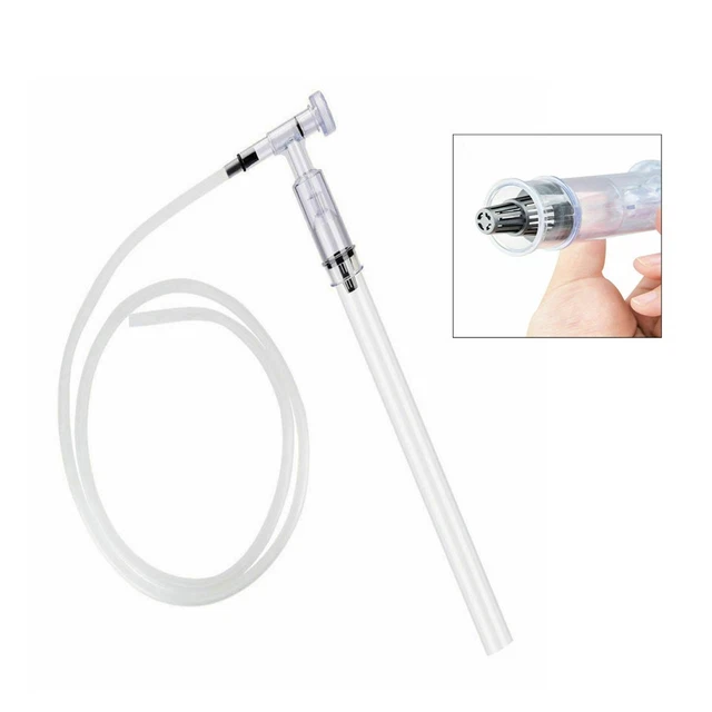 AQUARIUM CLEANER GRAVEL Siphon Pump Water Flow Adjuster for Fish Tank ...