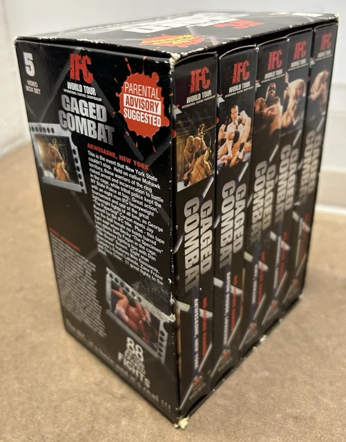 IFC WORLD TOUR Caged Combat VHS Box Set 88 Fights Paul Varleans Dan ...