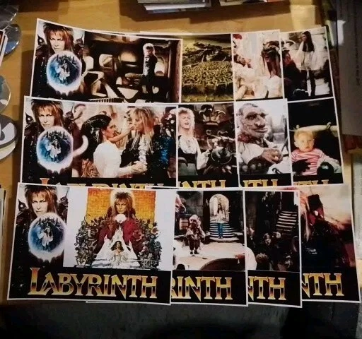 LABYRINTH (DAVID BOWIE). 12 Unoffical Glossy 6x4ins Lobby Cards. New. £ ...