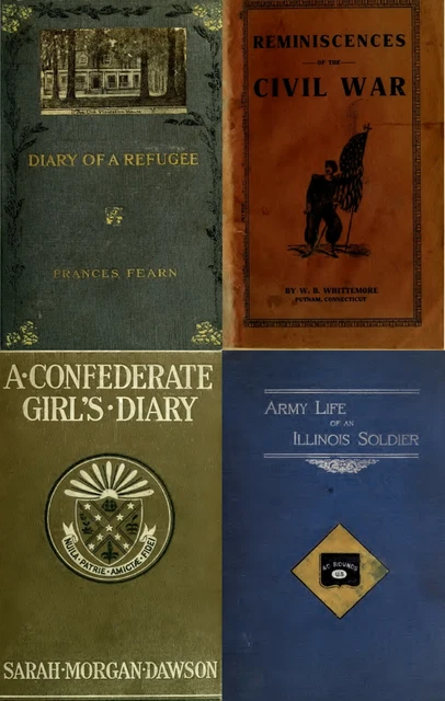 AMERICAN CIVIL WAR History Genealogy - 148 Old Rare Diaries & Journals ...