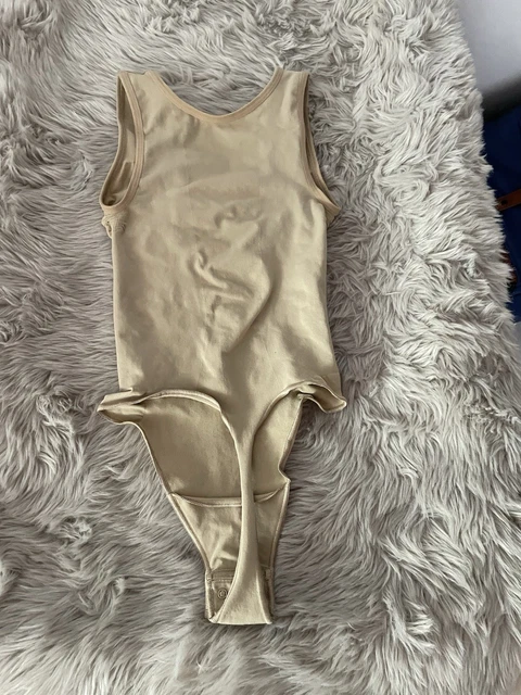 SKIMS BEIGE THONG bodysuit with thick straps size medium £27.39 ...