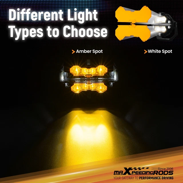 SNAP-ON LIGHT COVER 7" For maXpeedingrods Crosshair LED Driving Lights ...