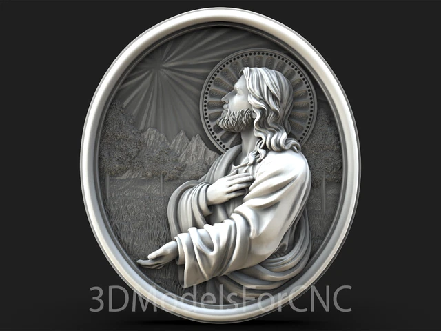 3D MODEL STL File for CNC Router Laser & 3D Printer Mary and Jesus £2. ...