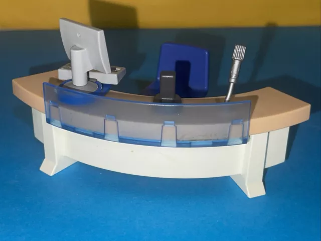 PLAYMOBIL RECEPTION DESK Police Station School Hospital Office Computer ...