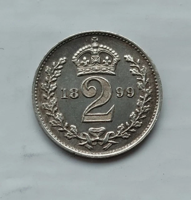 RARE HIGH GRADE 1899 Maundy Twopence Queen Victoria £1.16 - PicClick UK