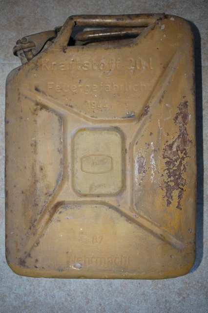 WW2 GERMAN JERRYCAN Kraftstoff Fuel Container 20L Wehrmacht 1944 Late ...