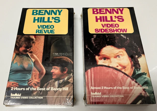 BENNY HILL - 2 VHS Tapes - SIDESHOW AND REVUE 1980’s - HBO - NOS SEALED! £17.92 - PicClick UK