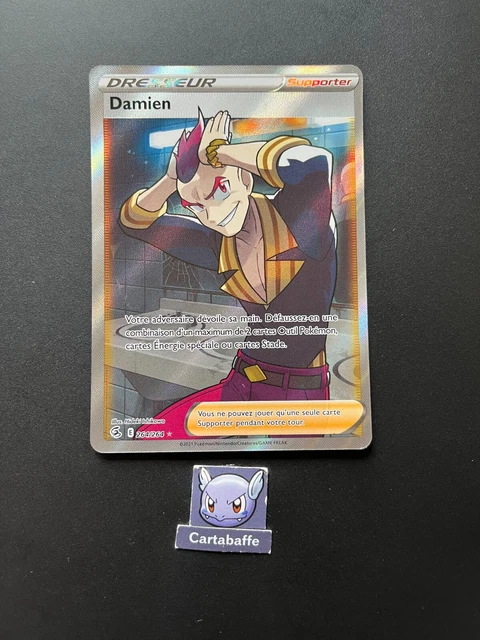 CARTE POKÉMON DAMIEN 264/264 FA Dresseur EB08 Poing de Fusion NEUF EUR ...