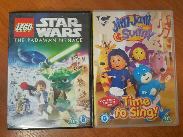 KIDS DVD BUNDLE Lego Star Wars Padawan Menace Jim Jam & Sunny Time to ...