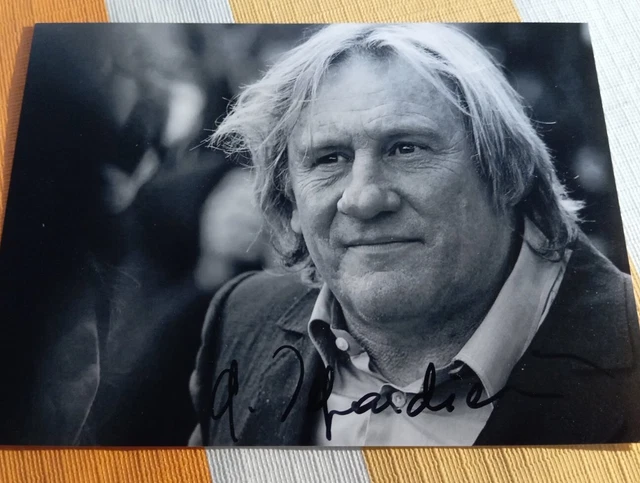 AUTOGRAPHE De Gérard Depardieu. Comédien Français 12/17 Cm EUR 12,99 ...