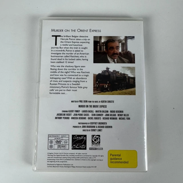 AGATHA CHRISTIE -POIROT: Murder On The Orient Express DVD Albert Finney ...