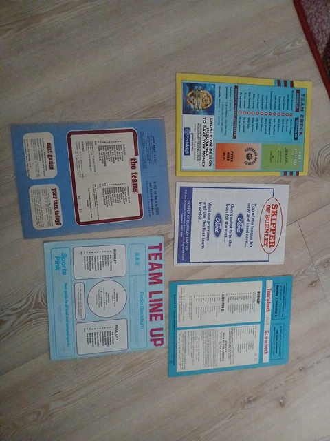 BURNLEY FC FOOTBALL Programmes x 5 from 1970s # 1980s & 1990s £1.34 ...