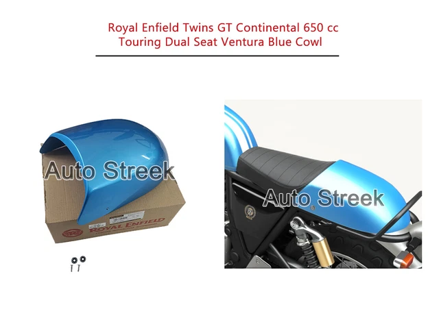 GENUINE ROYAL ENFIELD GT Continental 650 cc Touring Dual Seat Ventura ...