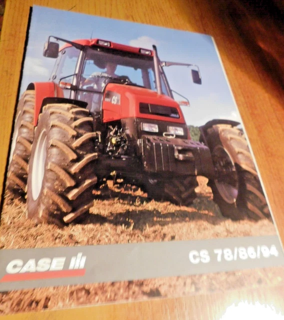 PROSPECTUS BROCHURE TRACTEUR CASE IH CS 78/86/94 tractor traktor prospekt 24 PAG EUR 10,00 ...