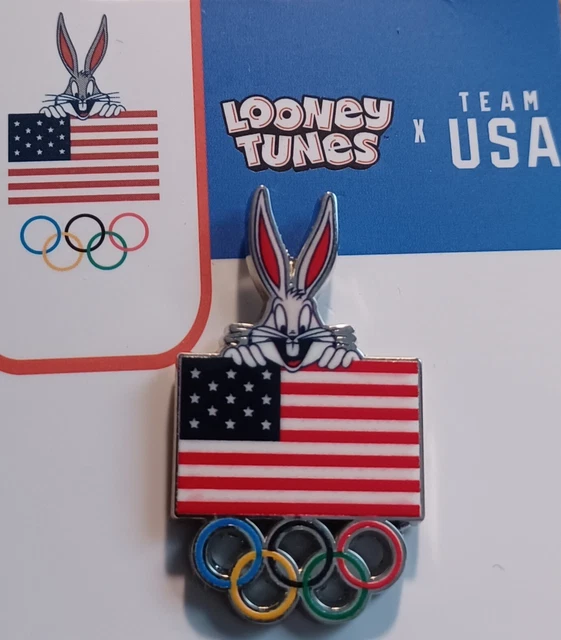 PARIS OLYMPIC PIN Paris 2024 Olympic NOC Pin Team USA Pin Bugs Bunny ...