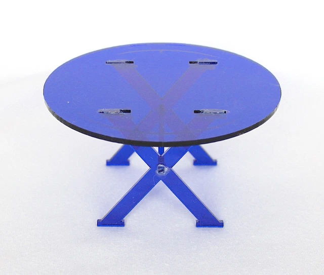 ACRYLIC MODEL TABLE - dolls house - stand for small pot etc £5.29 ...