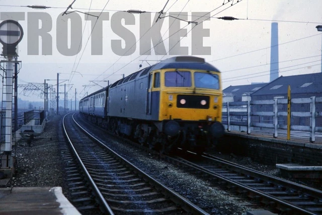 35MM SLIDE BR British Railways Diesel Loco Class 47 47445 Wigan 1977 ...