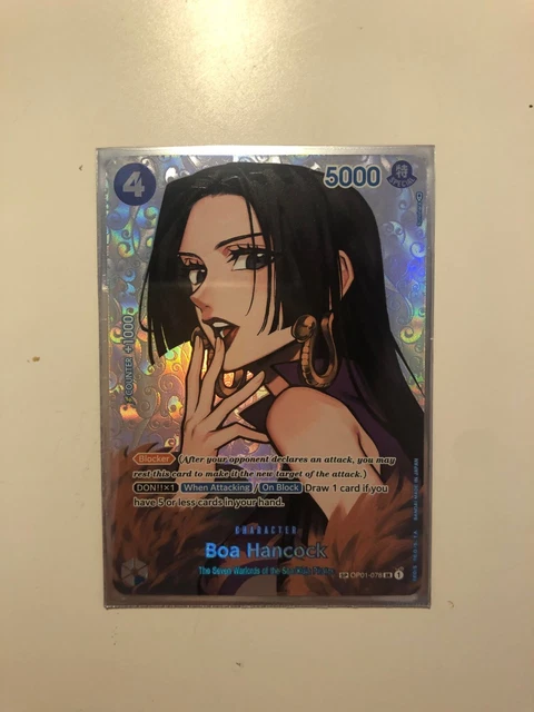 ONE PIECE CARD Game : Boa Hancock Alternate Art OP04 SP OP01-078 ...