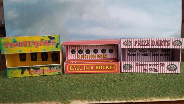 FUN FAIR CARD Model 00 Scale Set 1 ,Fairground Model,Card Kit,Christmas ...