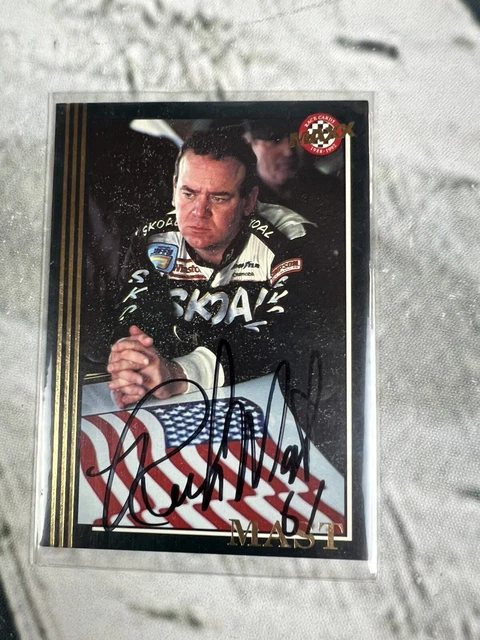 RICK MAST SKOAL VINTAGE WINSTON CUP carte NASCAR dédicacée 1991 PRO SET ...