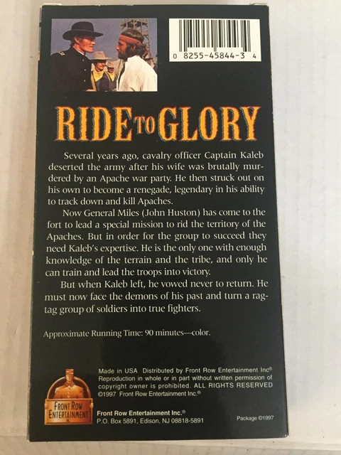 RIDE TO GLORY Chuck Connors VHS tape Ships Same Day With Tracking £8.93 ...
