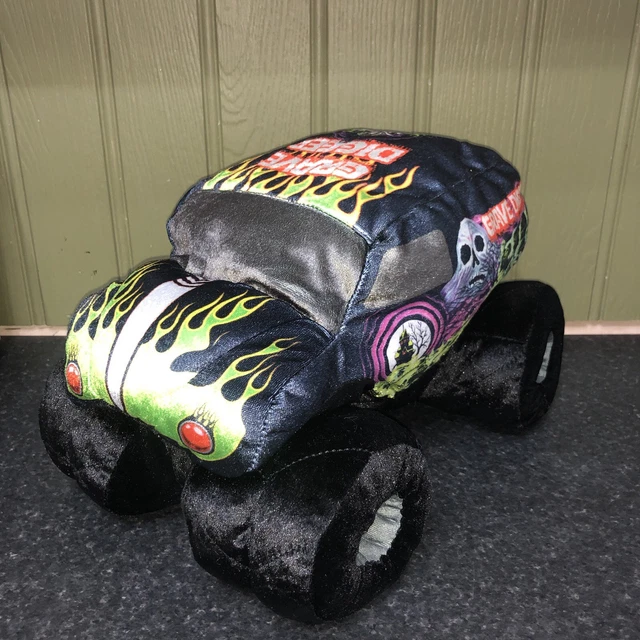 MONSTER JAM GRAVE Digger Monster Truck Soft Plush Toy £29.95 - PicClick UK