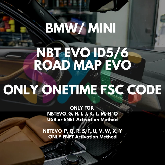 BMW MINI ROAD Map Update Sat Nav 2024 2025 NBT EVO ID5/6 ONLY FSC CODE ...