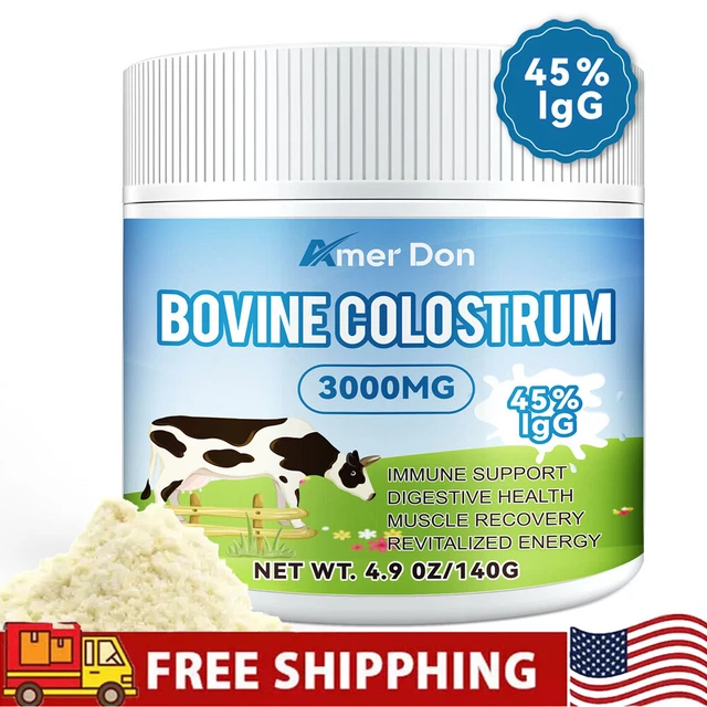 BOVINE COLOSTRUM POWDER Highly Concentrated 100% Pure Bovine Immune ...