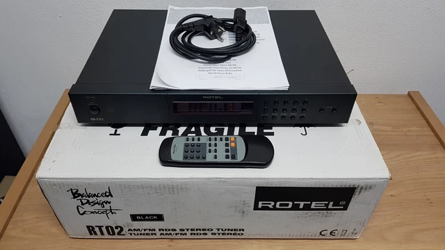 ROTEL RT-02 BLACK High-End AM/FM Stereo R.D.S. Tuner + Remote *Near ...